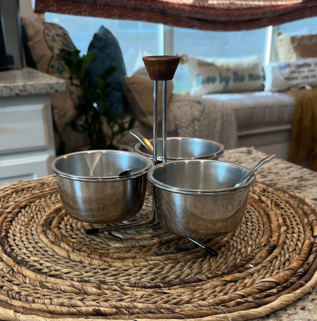 Vintage 1960's Retro Foley Store, Store 'N Server Stainless Steel 3 ...