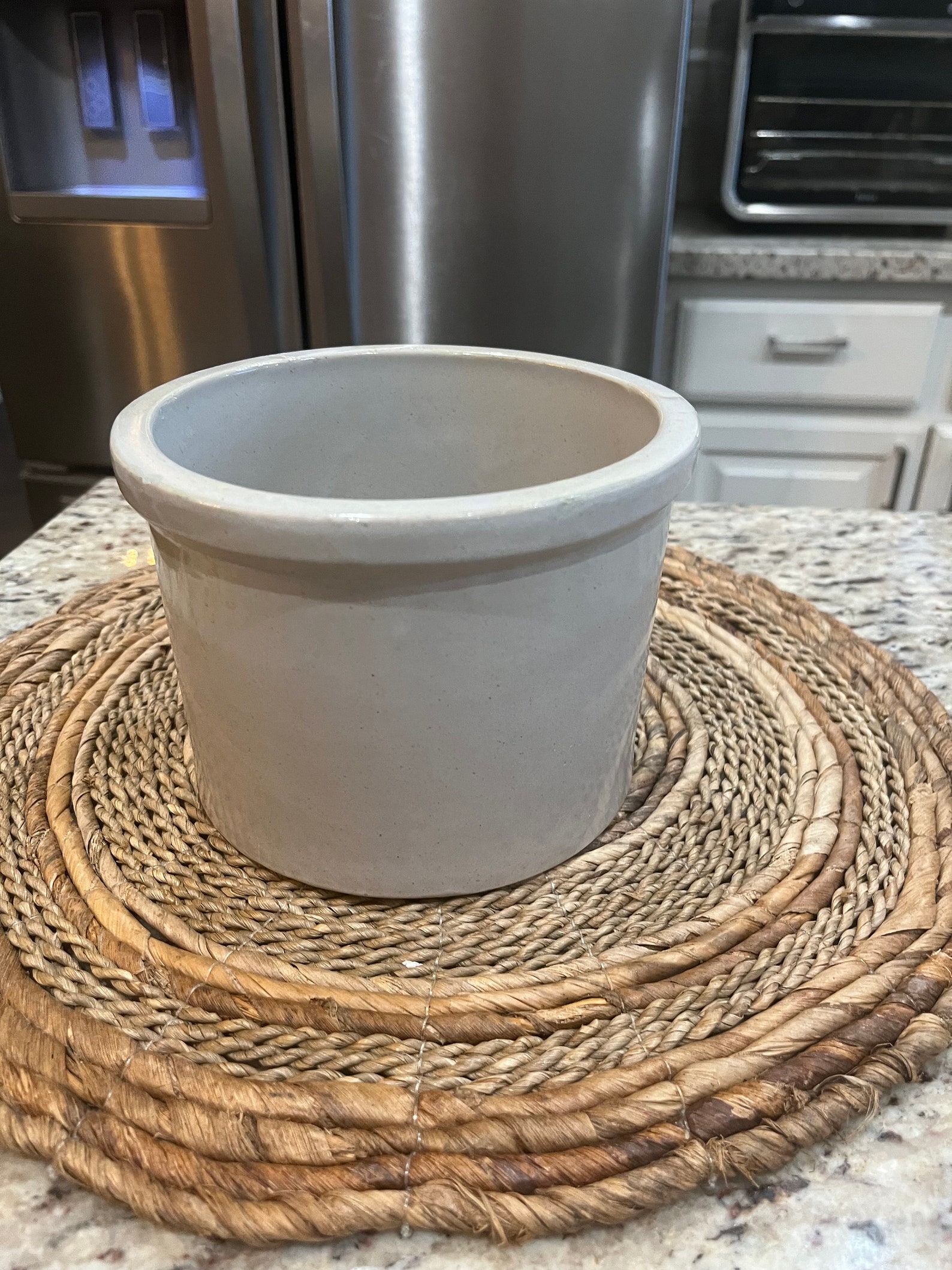 Vintage 1930's Rex Johncox, Onsted, Michigan Stoneware Butter Crock ...