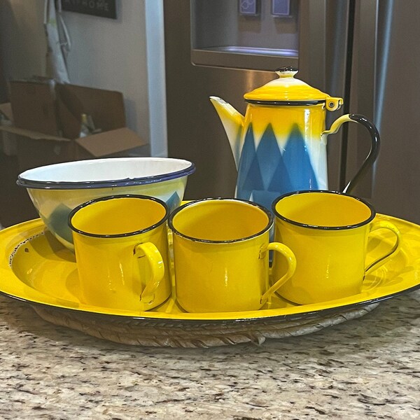 Enamelware Cups - Etsy