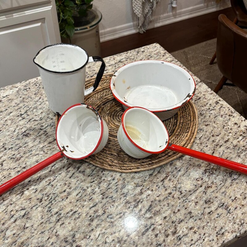 White Enamelware - Etsy