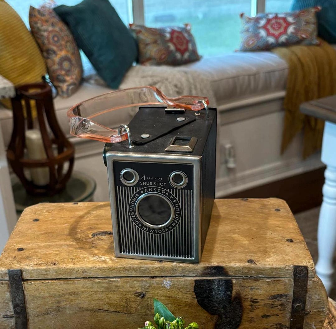 Vintage RARE 1950's Ansco Shur Shot Box Camera, Binghampton, New York ...