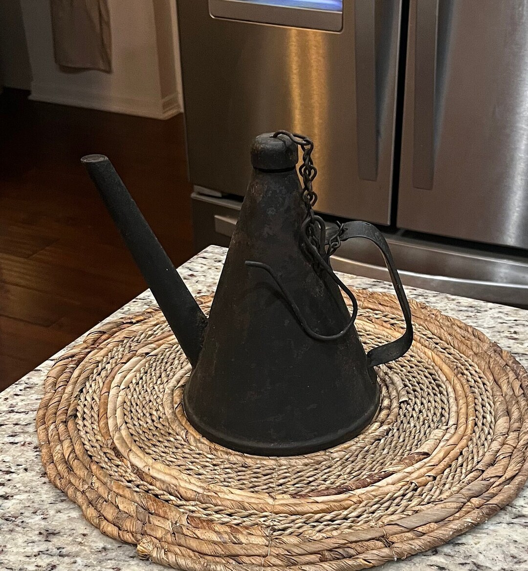 Vintage 1920's GEM Handheld Mining, Railroad Tin/cast Iron Lamp Lantern ...