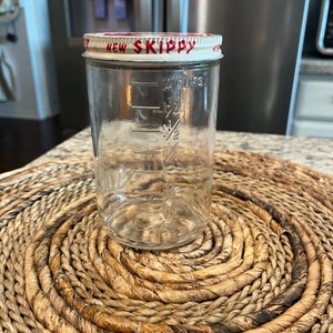 Vintage 1960's Skippy new Churned Peanut Butter Two-cup Measuring Glass ...