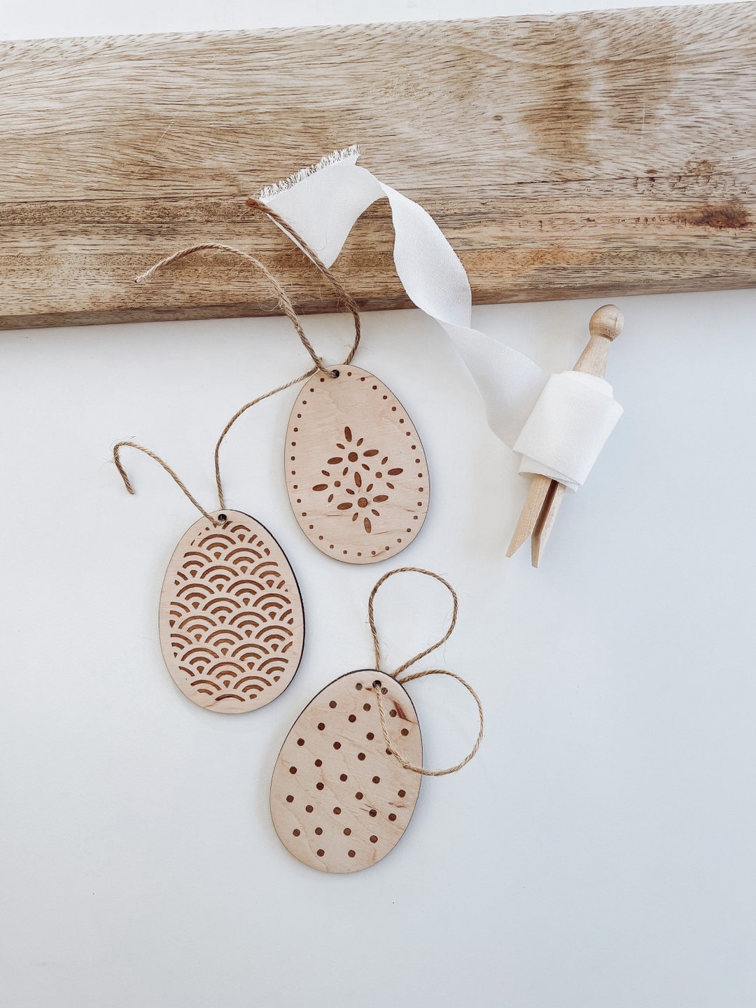Easter Egg Wooden Easter Egg Easter Decoration Easter Pendant Easter ...
