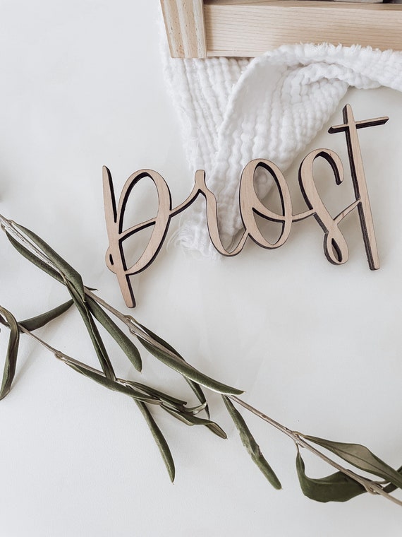 Prost Schriftzug Holzschrift Holzbuchstabe Prost Papa - Etsy.de