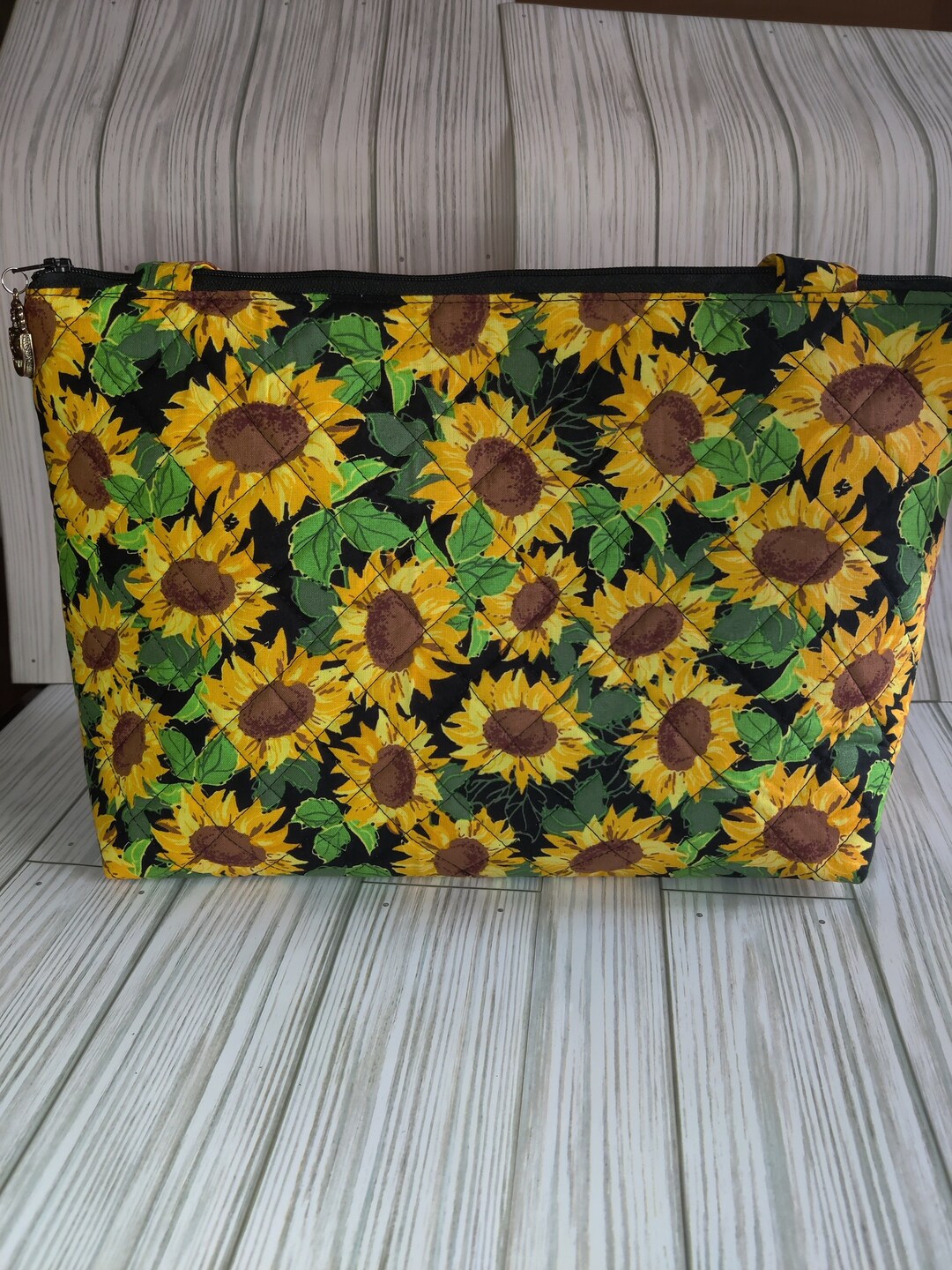 Sunflower Quilted Handbag, Sunflower Purse, Sunflower Bag, Sunflower ...