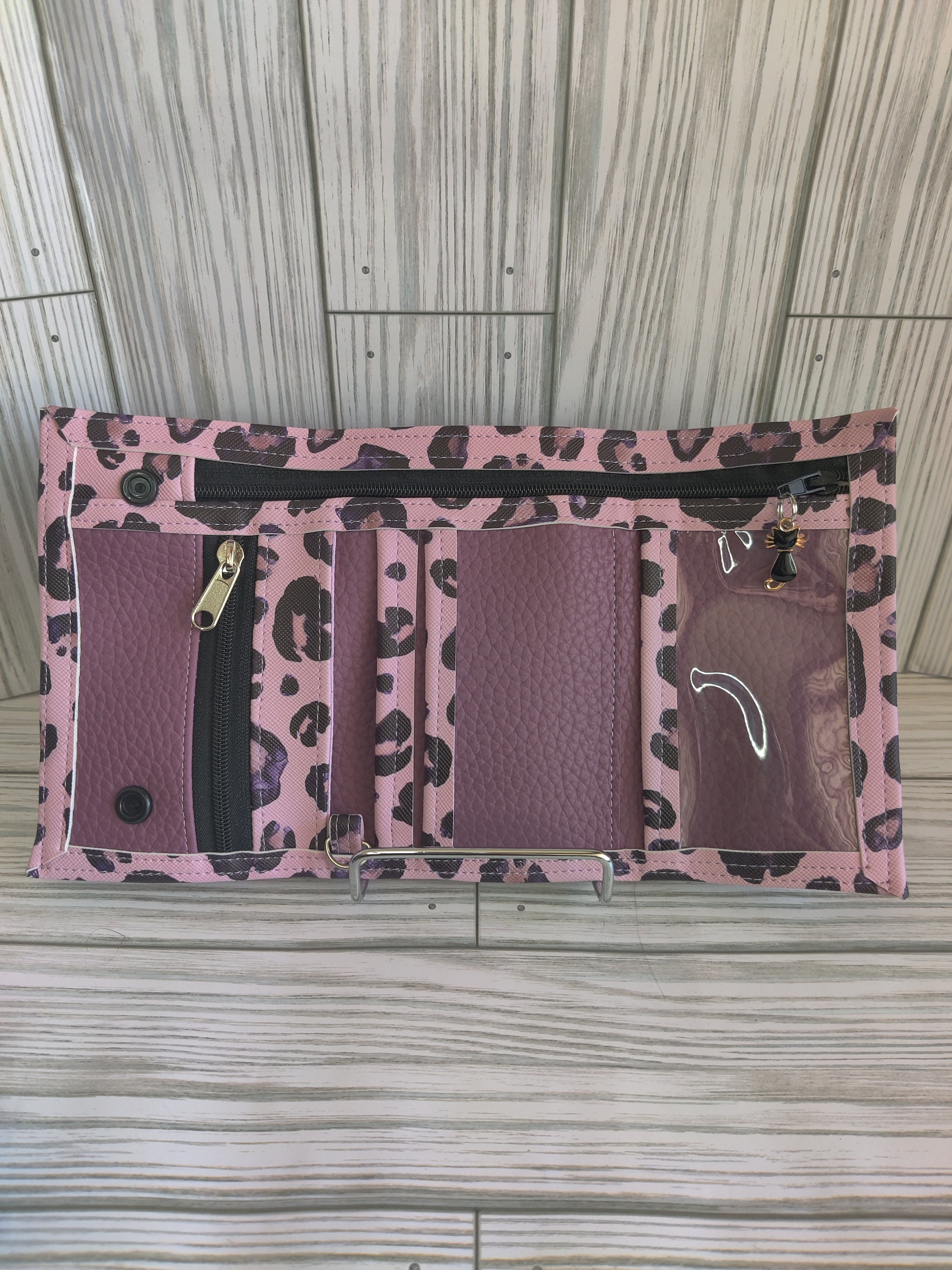 Cheetah Faux Leather Trifold Wallet Trifold Wallet Cheetah - Etsy