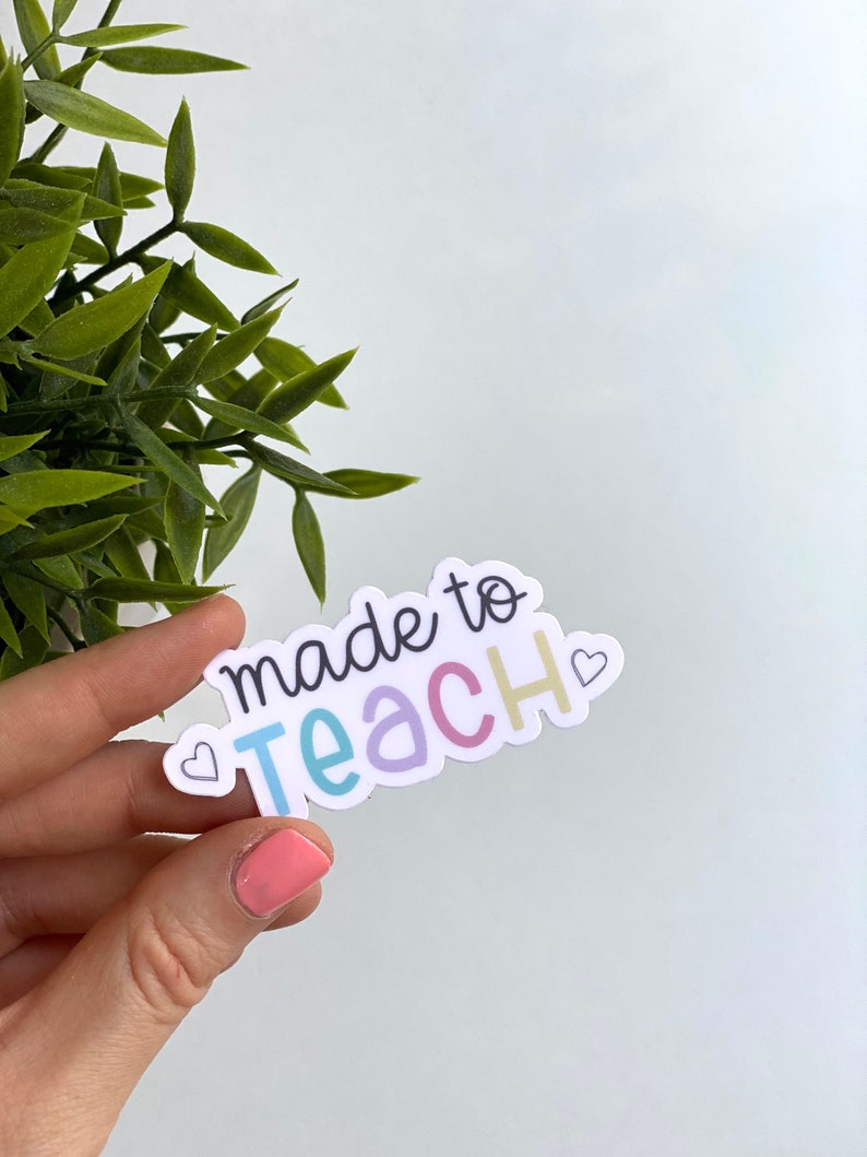 Personalized Teacher Sticker Pack || Teacher Die Cut Sticker, Durable ...