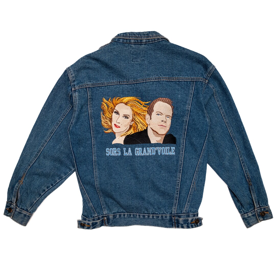 CELINE DION GAROU Wicked Patch Embroidered Jeans Jacket - Etsy