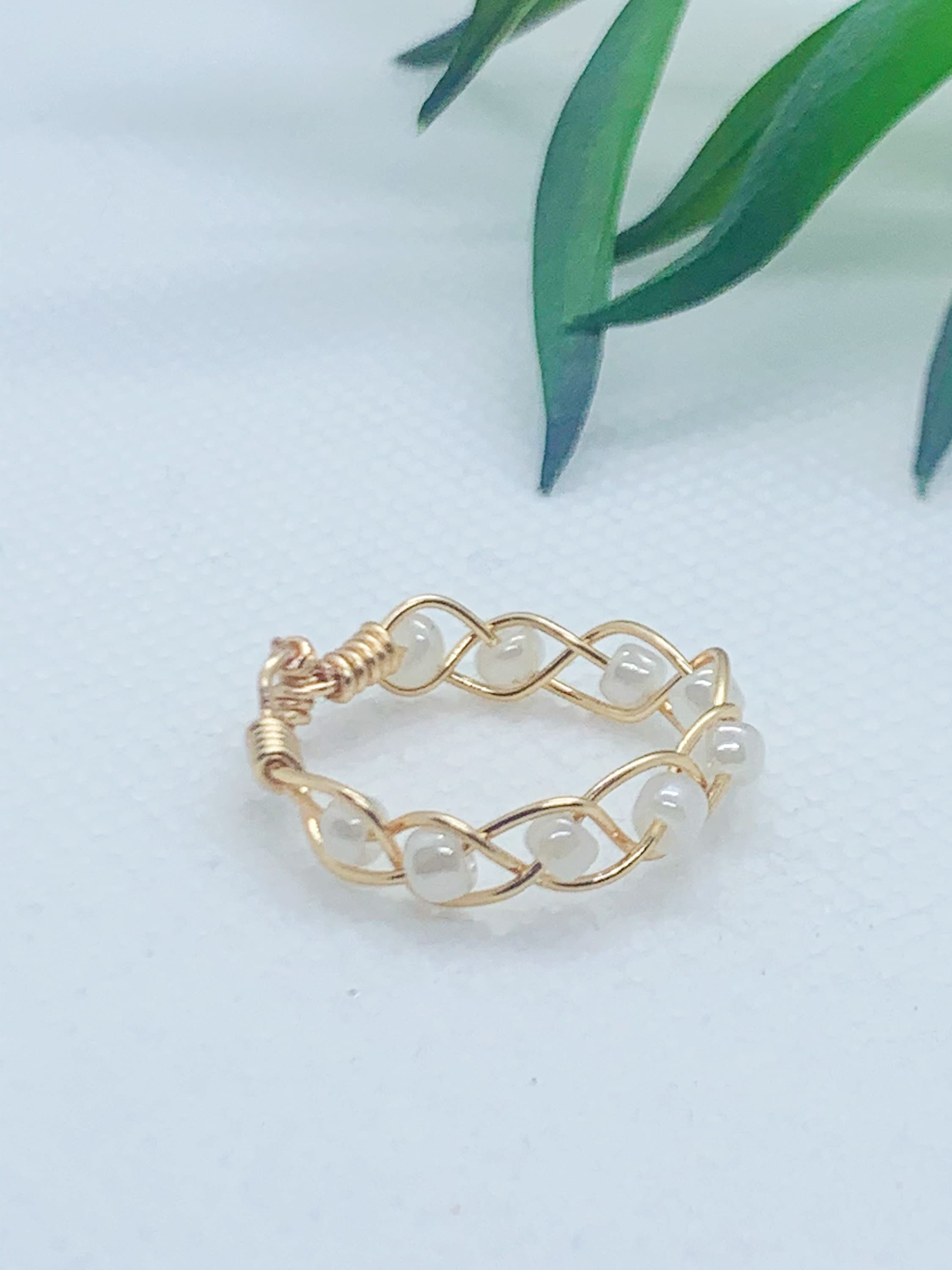 Braided Ring Wire Rings Handmade Jewelry - Etsy