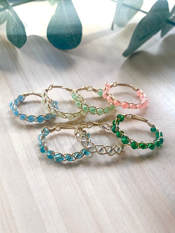 Braided Ring Wire Rings Handmade Jewelry - Etsy