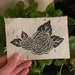 Roses Original Linocut Print Fine Art Small Linoleum Relief Block Print ...