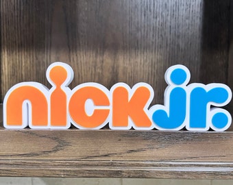 Nick Jr 3D Printed Logo Clasic Version Nickelodeon Junior - Etsy