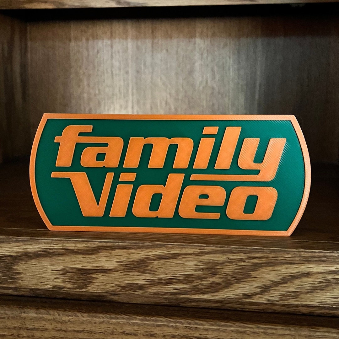 Family Video Desk Sign - 3D Printed Logo - Collector Gift. - A Must for ...