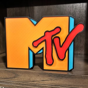 MTV Music Television 3D Printed Logo - Fan Art Collector Gift. - Etsy