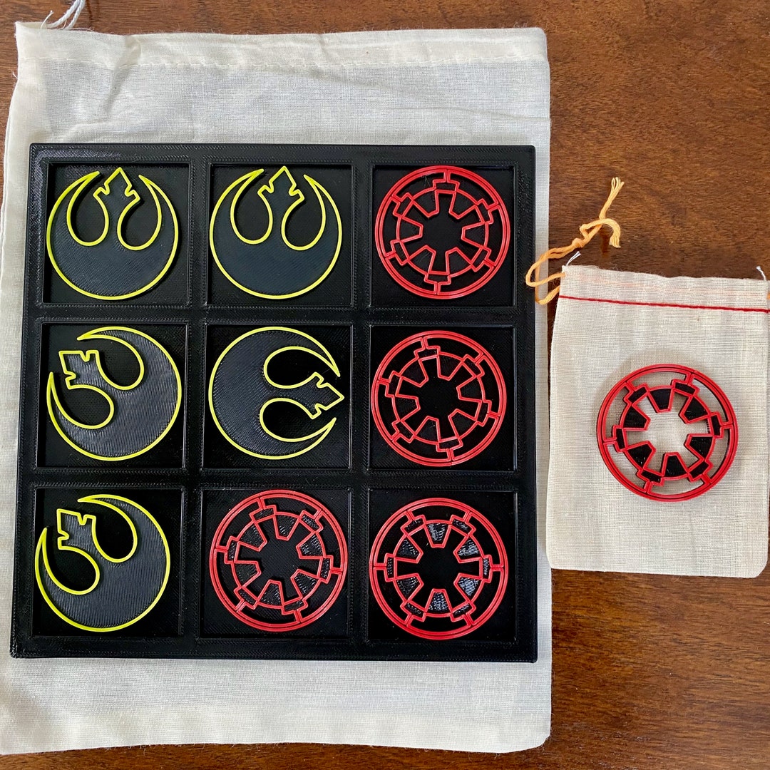 Star Wars Tic-tac-toe Travel Game: Rebel Vs Empire - Etsy