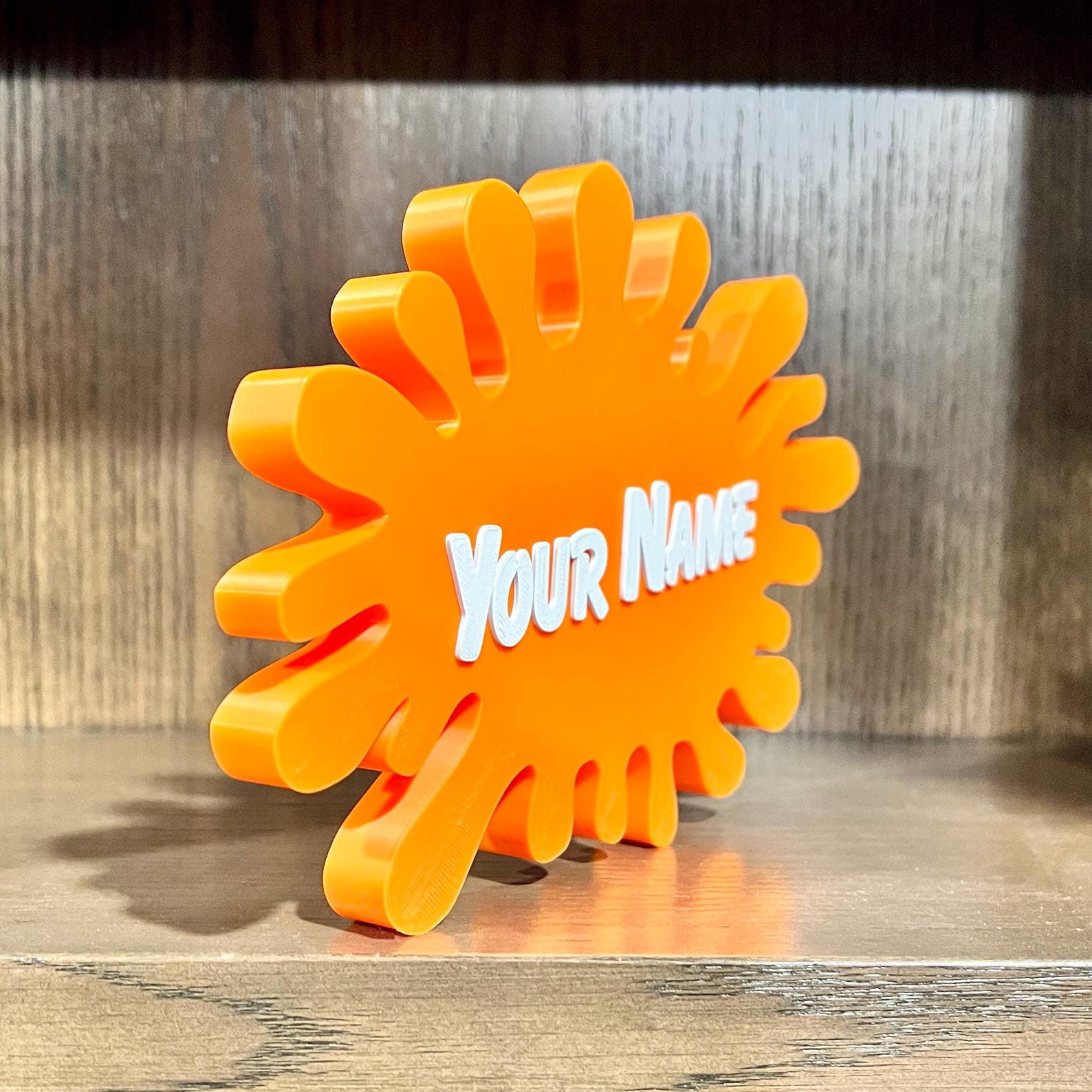 Personalized Nickelodeon Splat Logo: 3D Printed Shelf or Wall Decor - Etsy