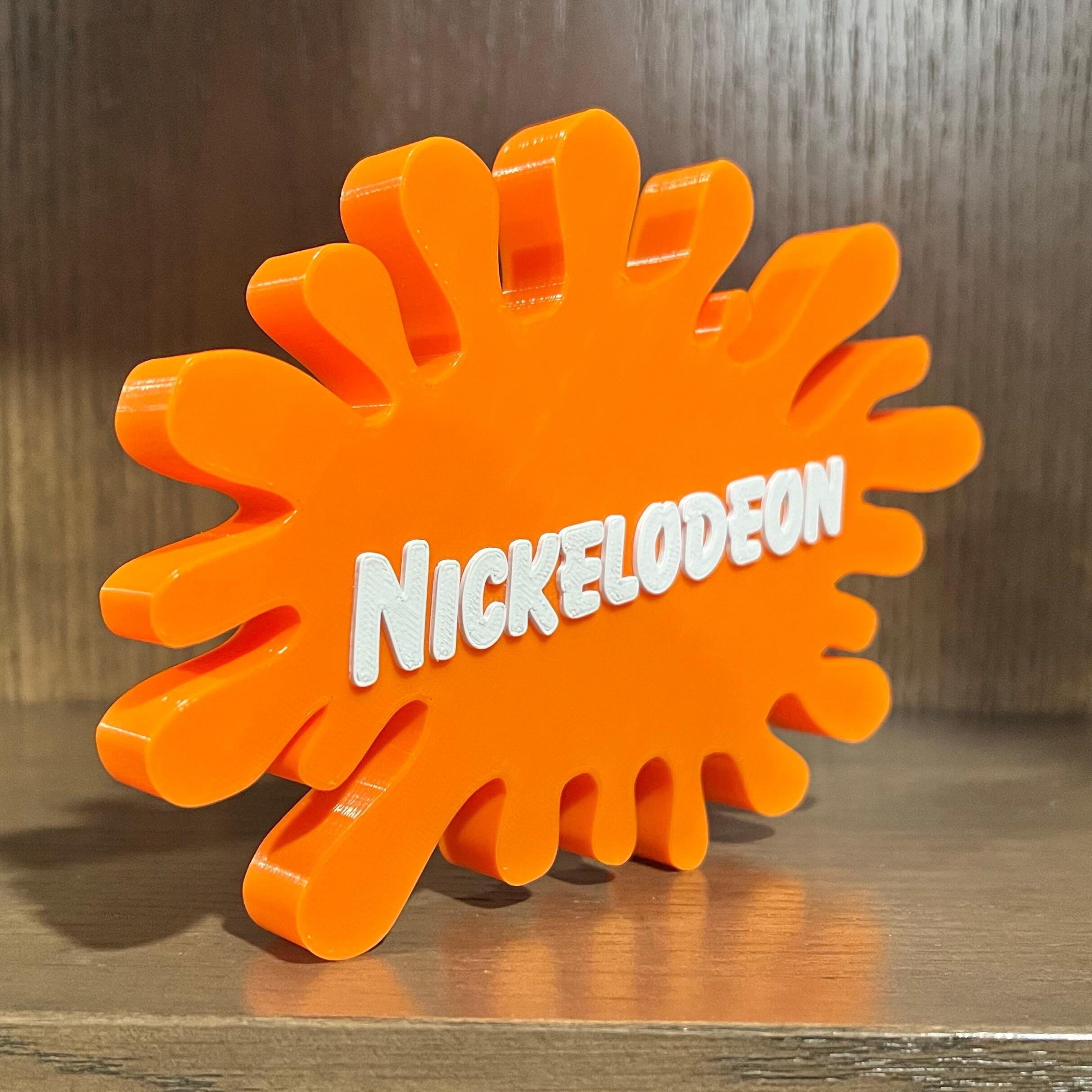 Nickelodeon Splat Logo: 3D Printed Shelf or Wall Decor - Etsy