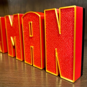 Iron Man Logo Fan Sign. 3D Printed. High Quality. Great Gift for Marvel ...