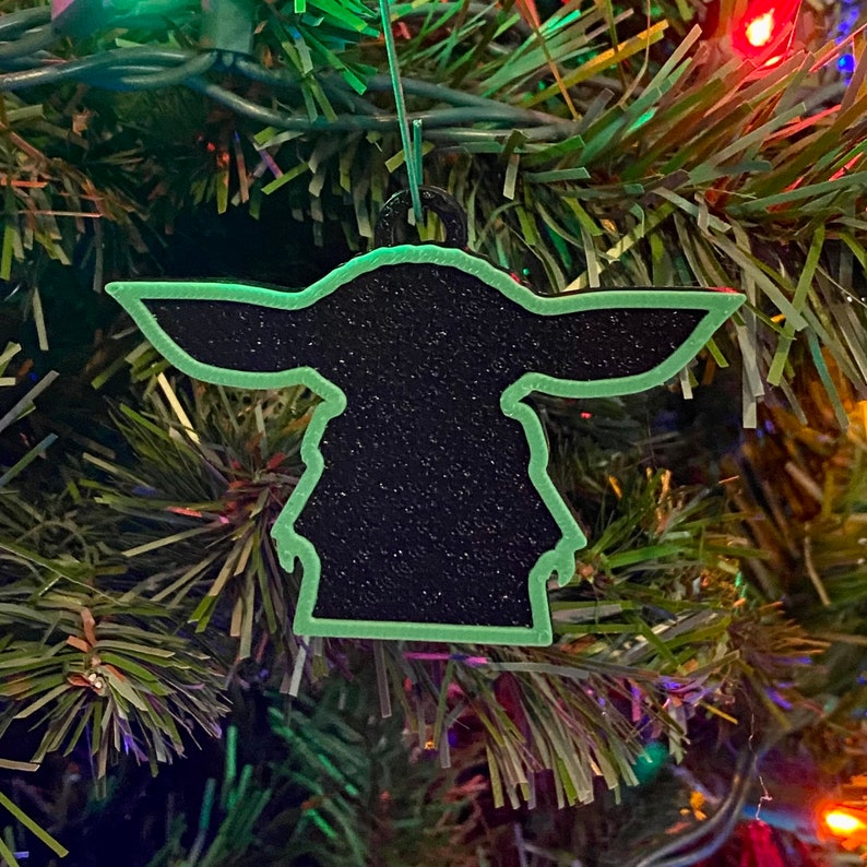 Mandalorian Christmas Tree Holiday Ornaments. 2 Styles High - Etsy