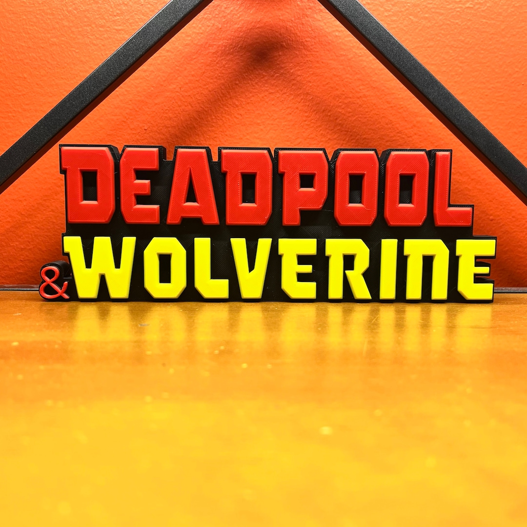 Deadpool & Wolverine 3D Printed Logo - Fan Art Collector Gift. - Etsy