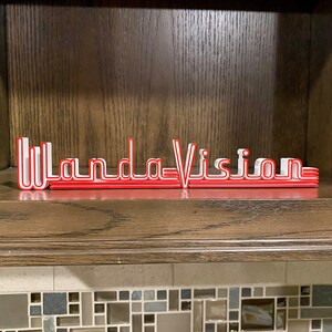 Wandavision Fan Sign. 3D Printed Art. Great Gift for Marvel Fan ...