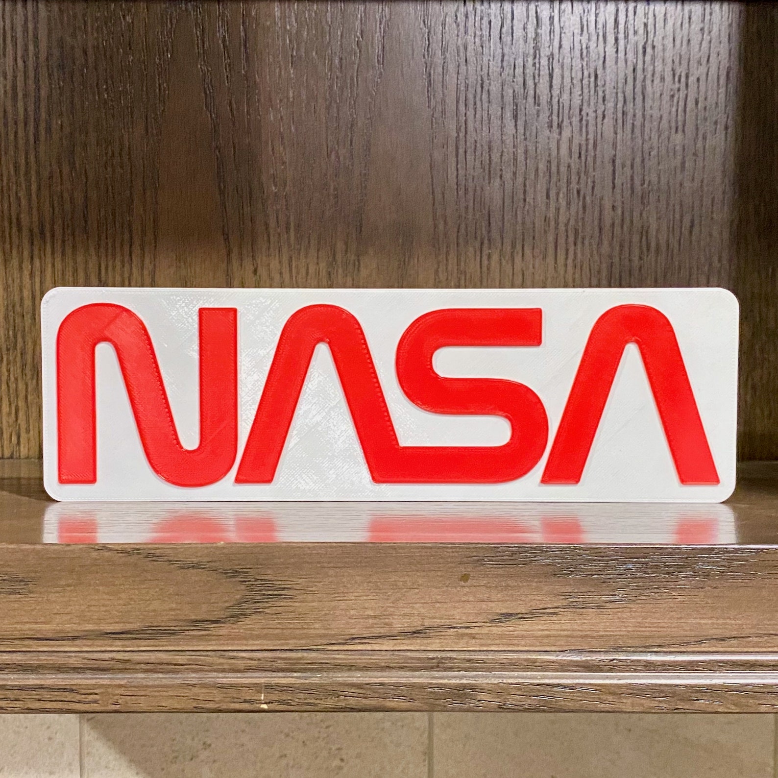 3D Printed NASA Logo Sign: Space Fan Gift - Etsy