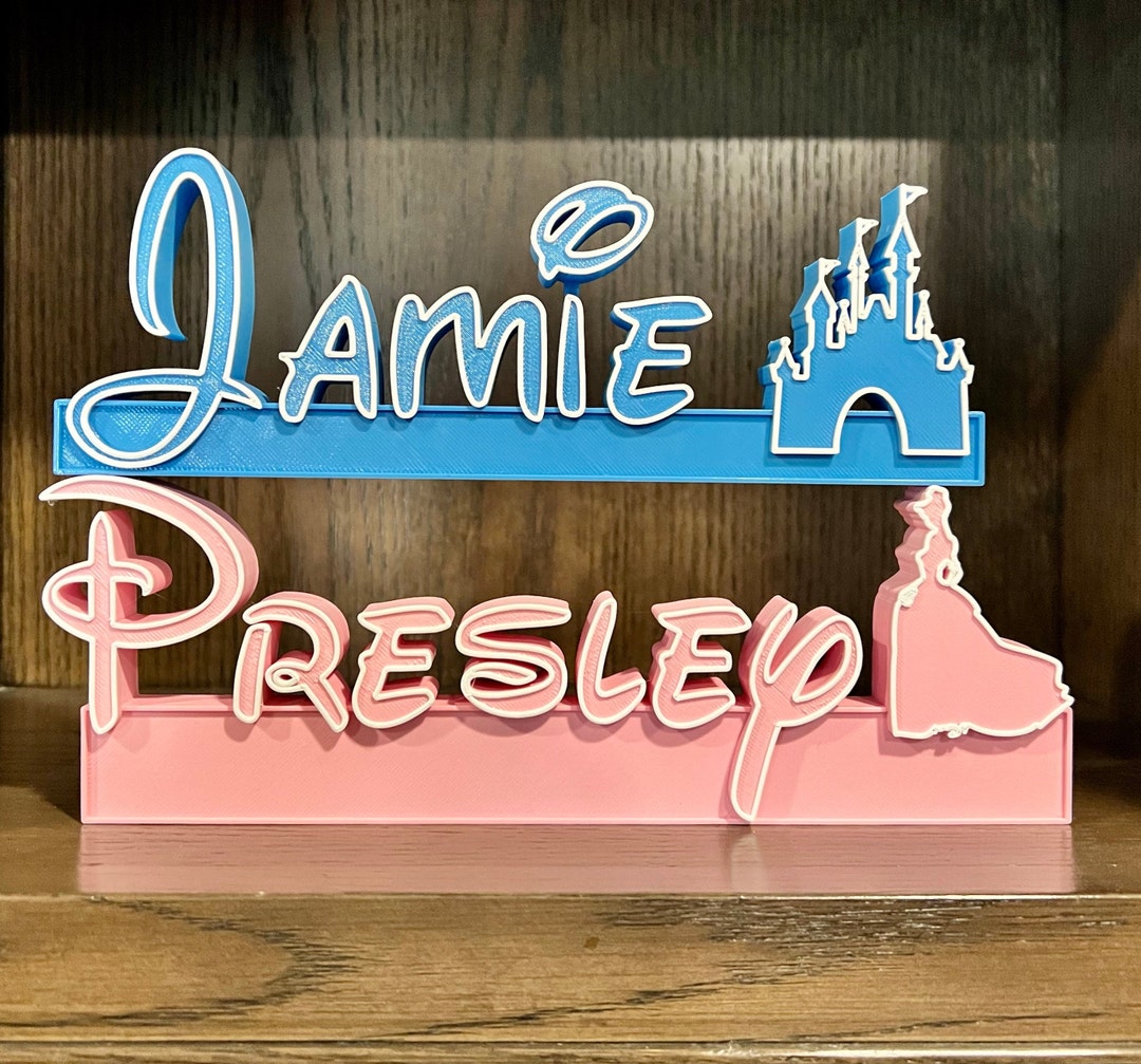 Disney Style Custom Personalized Name Plate. Optional Icon. - Etsy
