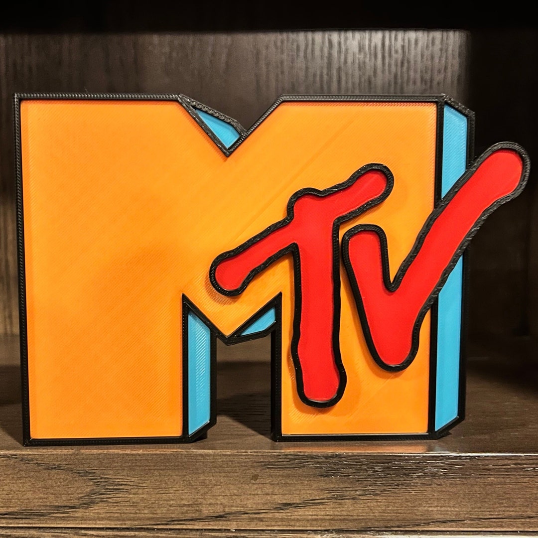 MTV Music Television 3D Printed Logo - Fan Art Collector Gift. - Etsy