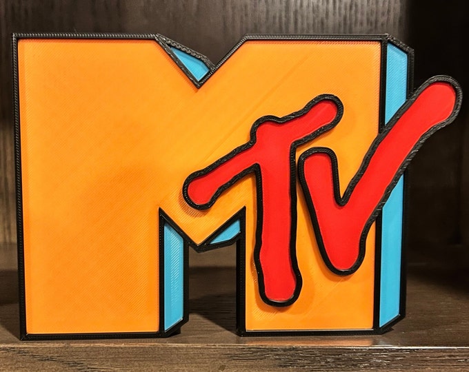 MTV Lighted Sign - Battery or AC Power Option - Etsy