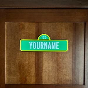 Personalized Name Street Sign: Custom 3D Printed Desk or Wall Decor - Etsy