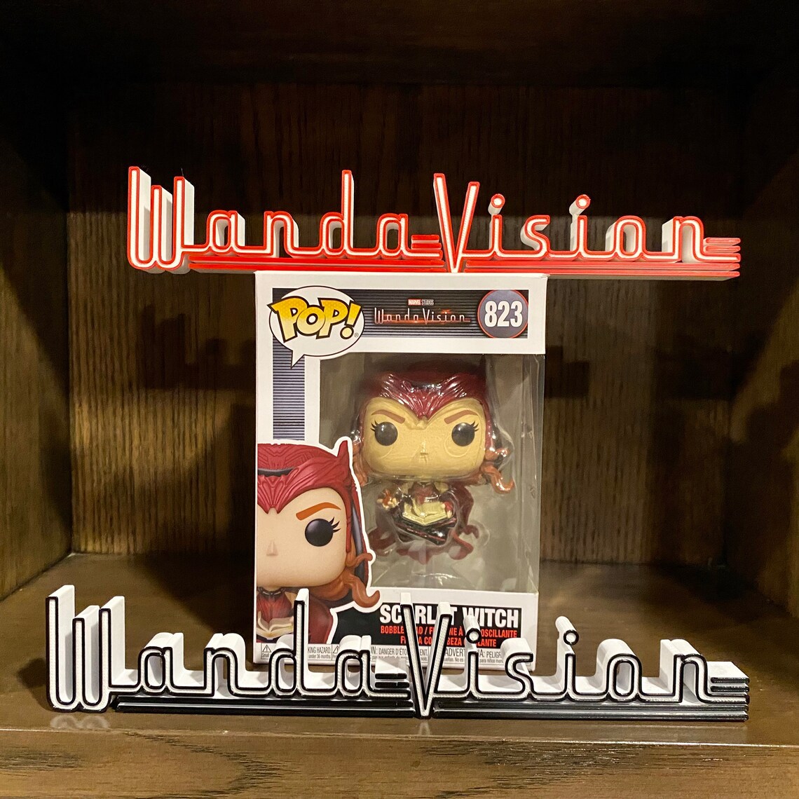 Wandavision Fan Sign. 3D Printed Art. Great Gift for Marvel - Etsy