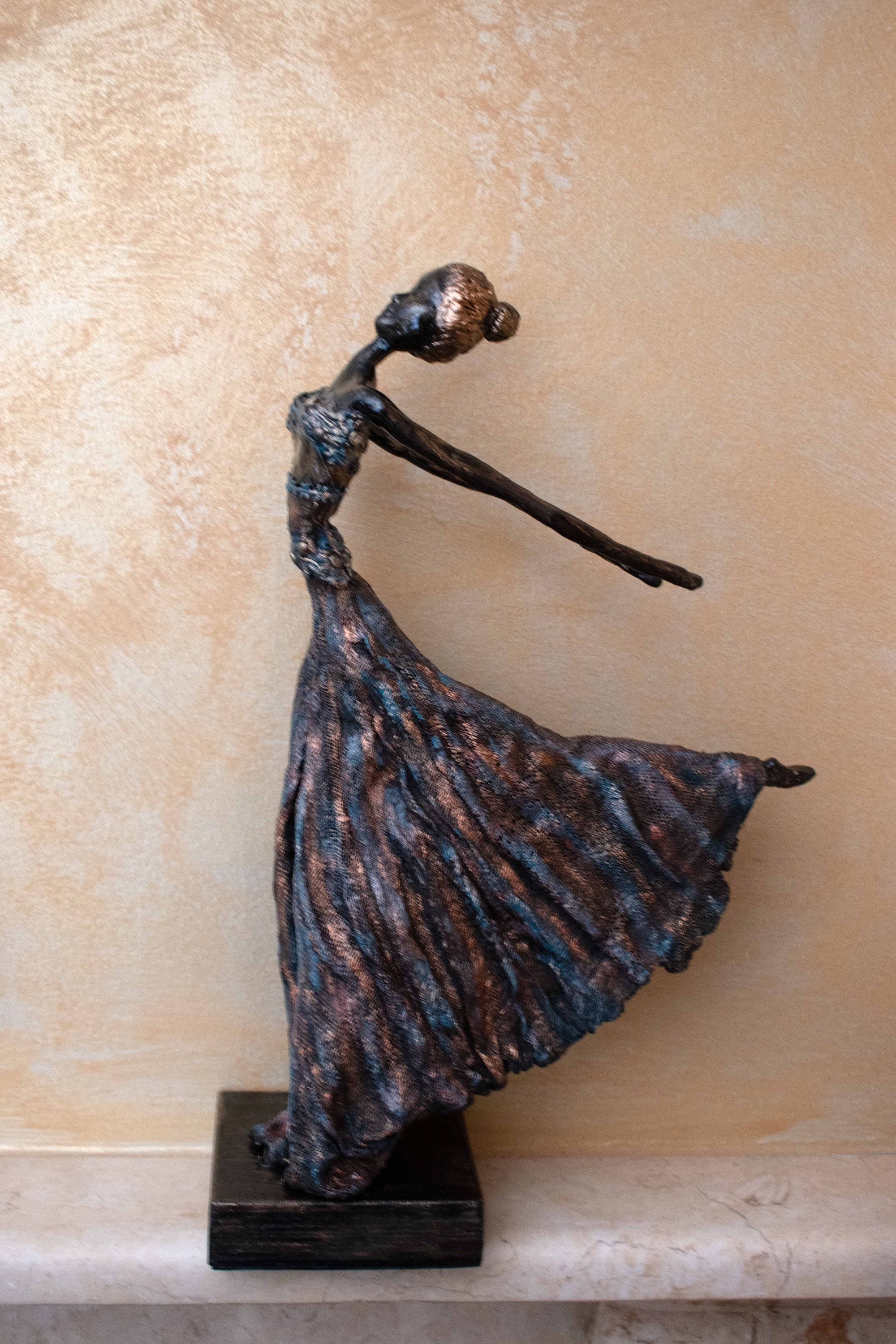Table Top Dancing Ballerina. Handcrafted Decoration Item. Young Woman ...