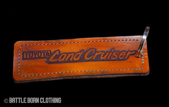 Toyota Land Cruiser Leather keychain | Etsy