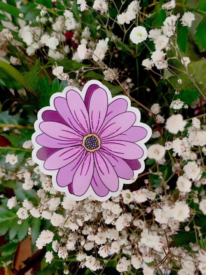 Flower Stickers Colorful Flowers - Etsy