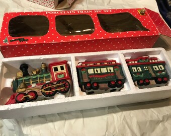 Ceramic Train Set - Etsy