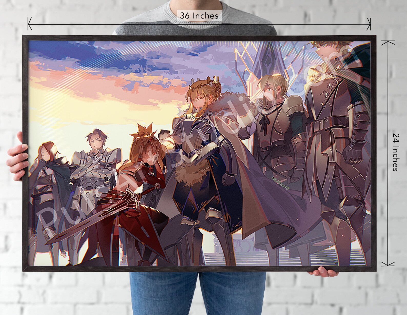 Fate/knights of the Round Table Print L Poster or XL Vinyl - Etsy UK