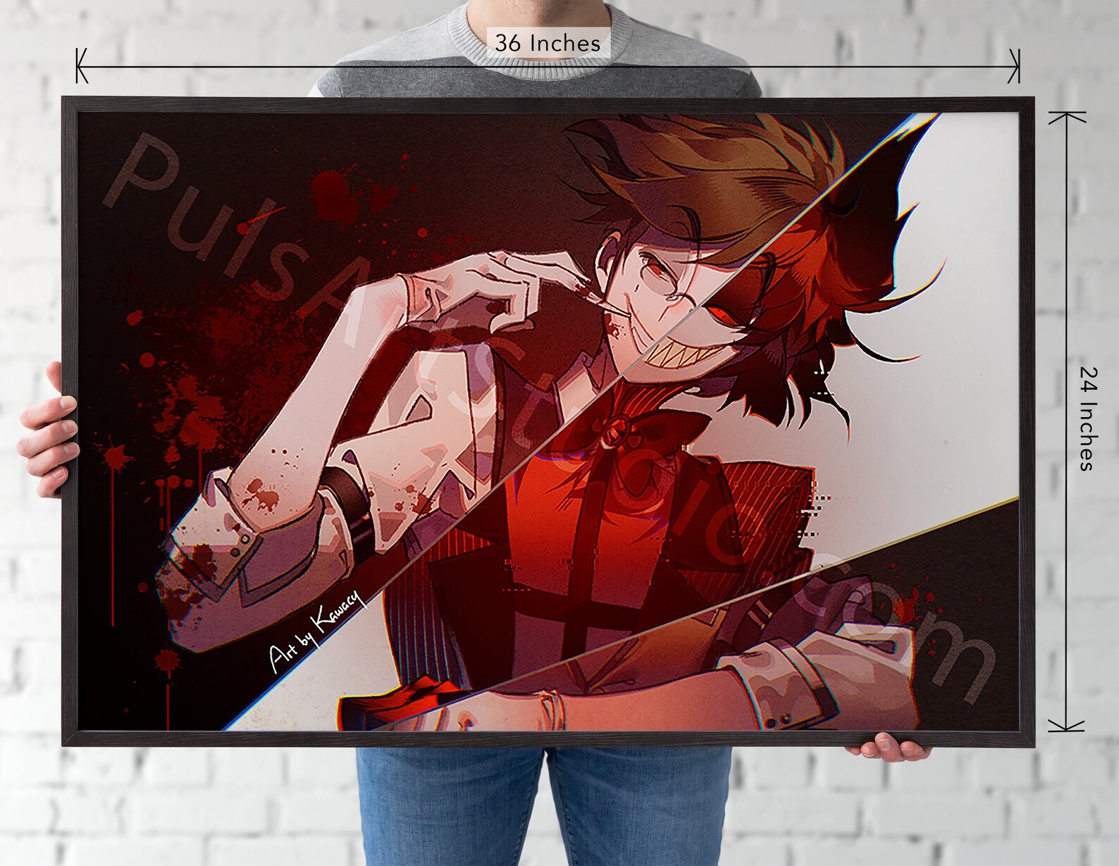 Hazbin Hotel | Alastor Print (L Poster or XL Vinyl Canvas) - Etsy