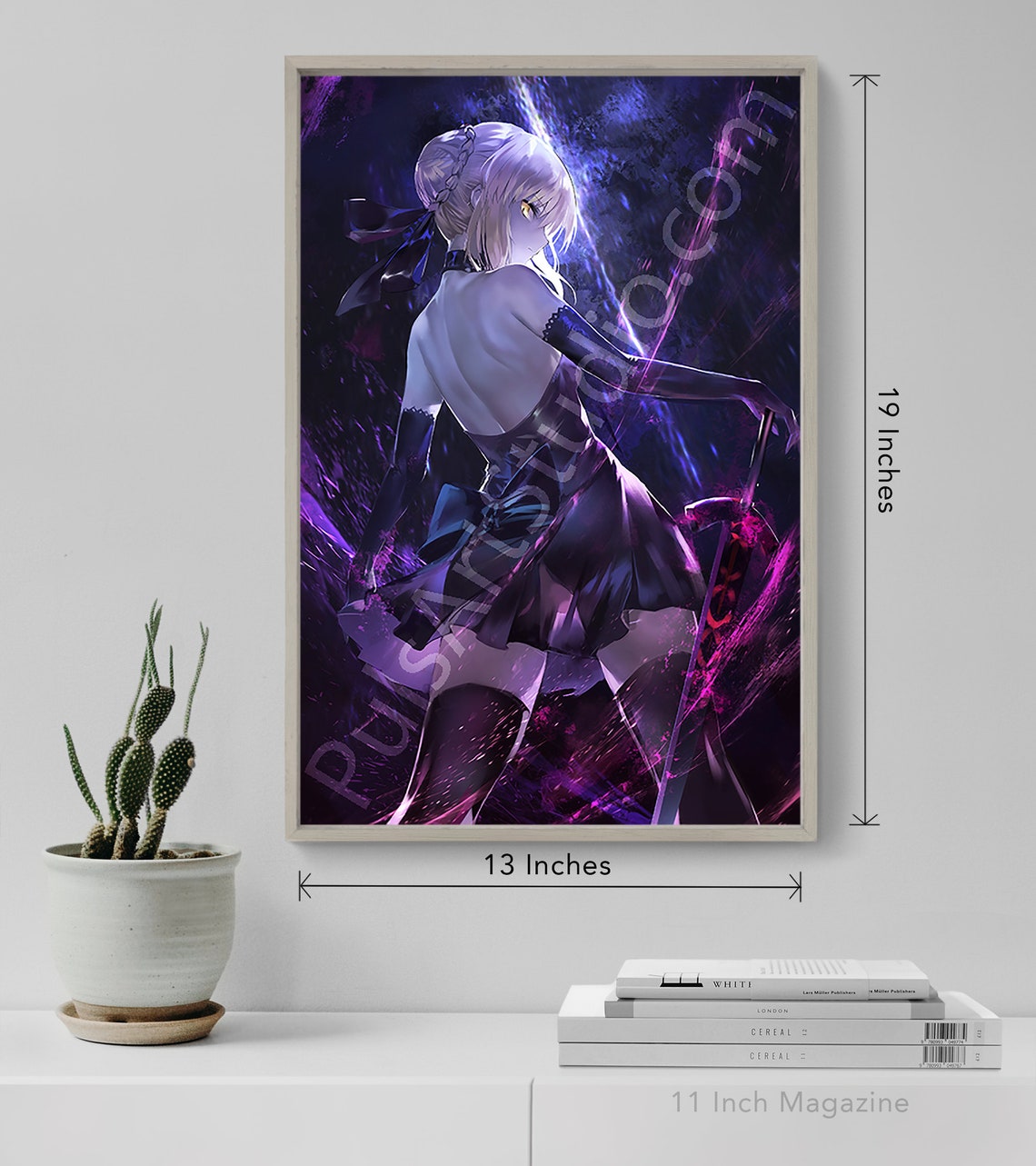 Fate/saber Alter Print 1 L Poster or XL Vinyl Canvas | Etsy