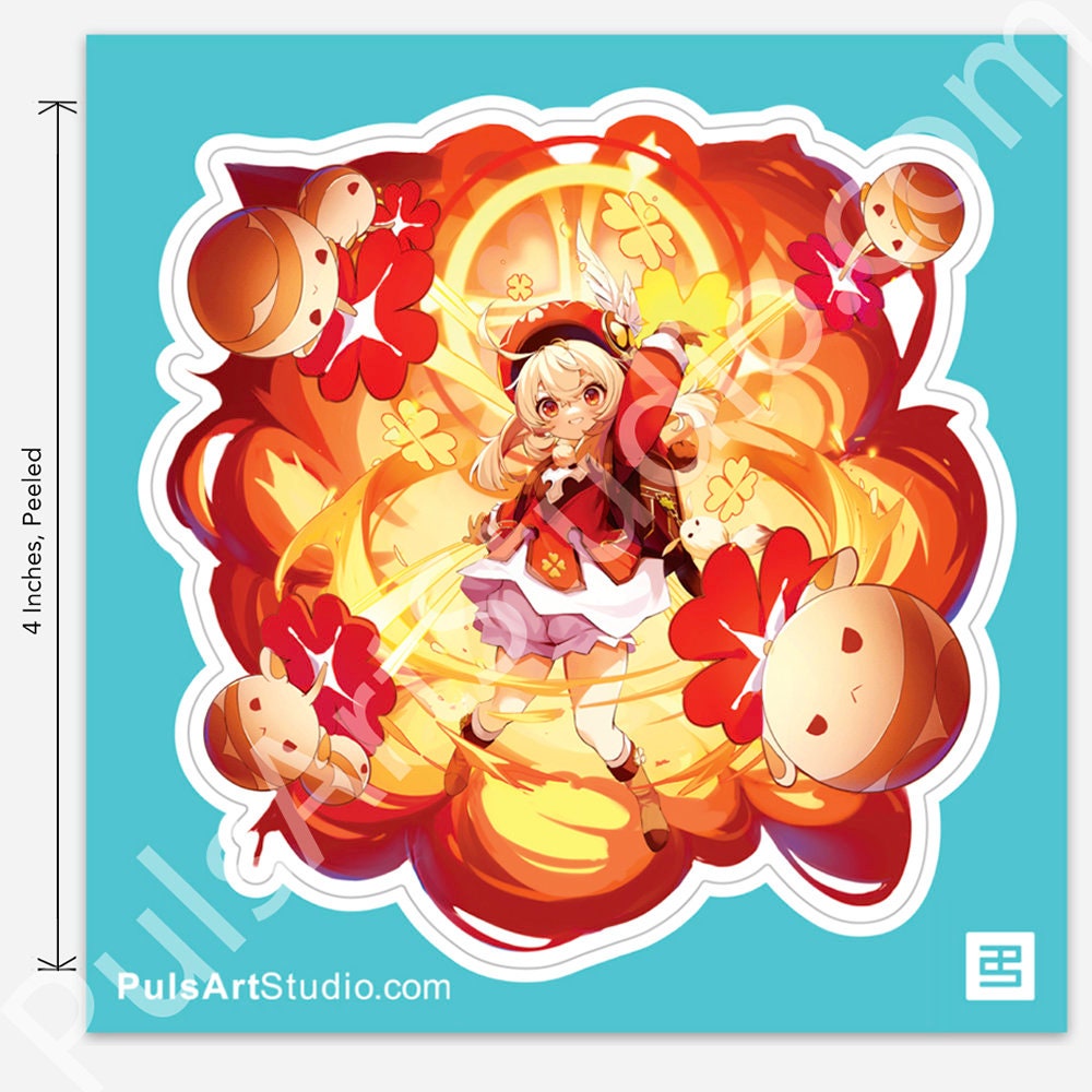 Genshin Impact Klee Vinyl Sticker or Magnet Waterproof - Etsy