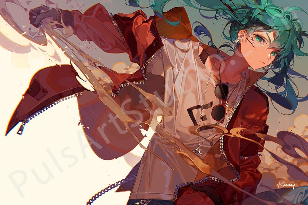 Vocaloid/miku "sand Planet" Print (L Poster or XL Vinyl Canvas) - Etsy