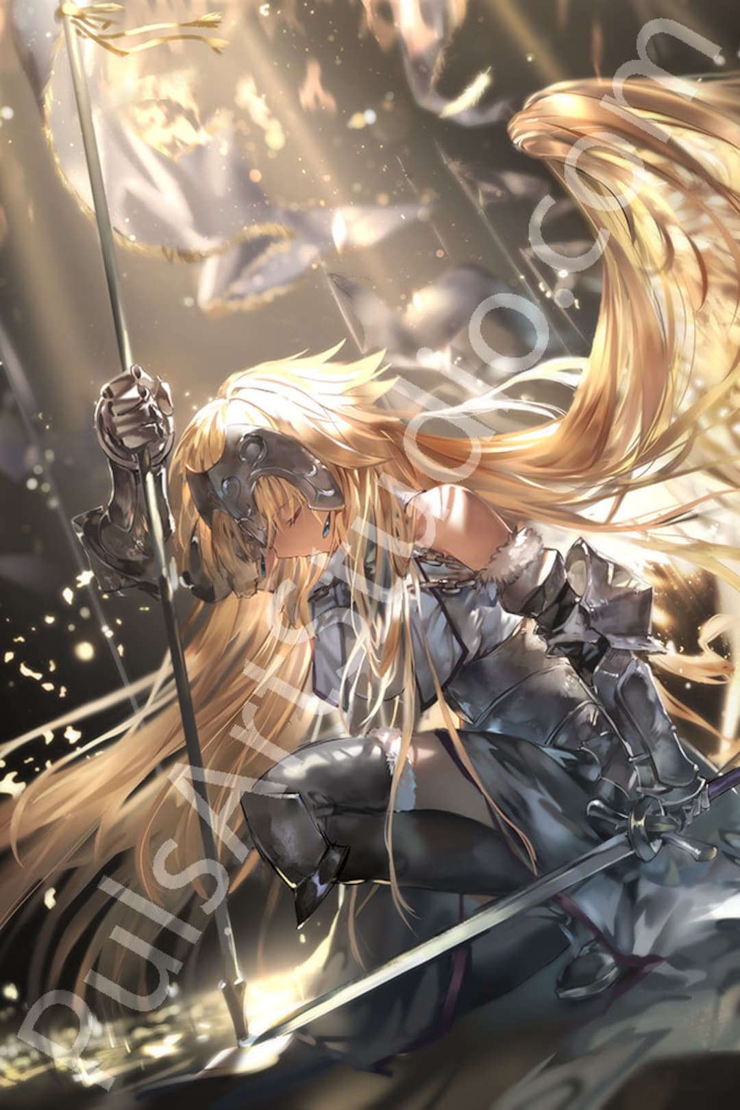 Fate/jeanne D'arc Print #2 (L Poster or XL Vinyl Canvas) - Etsy