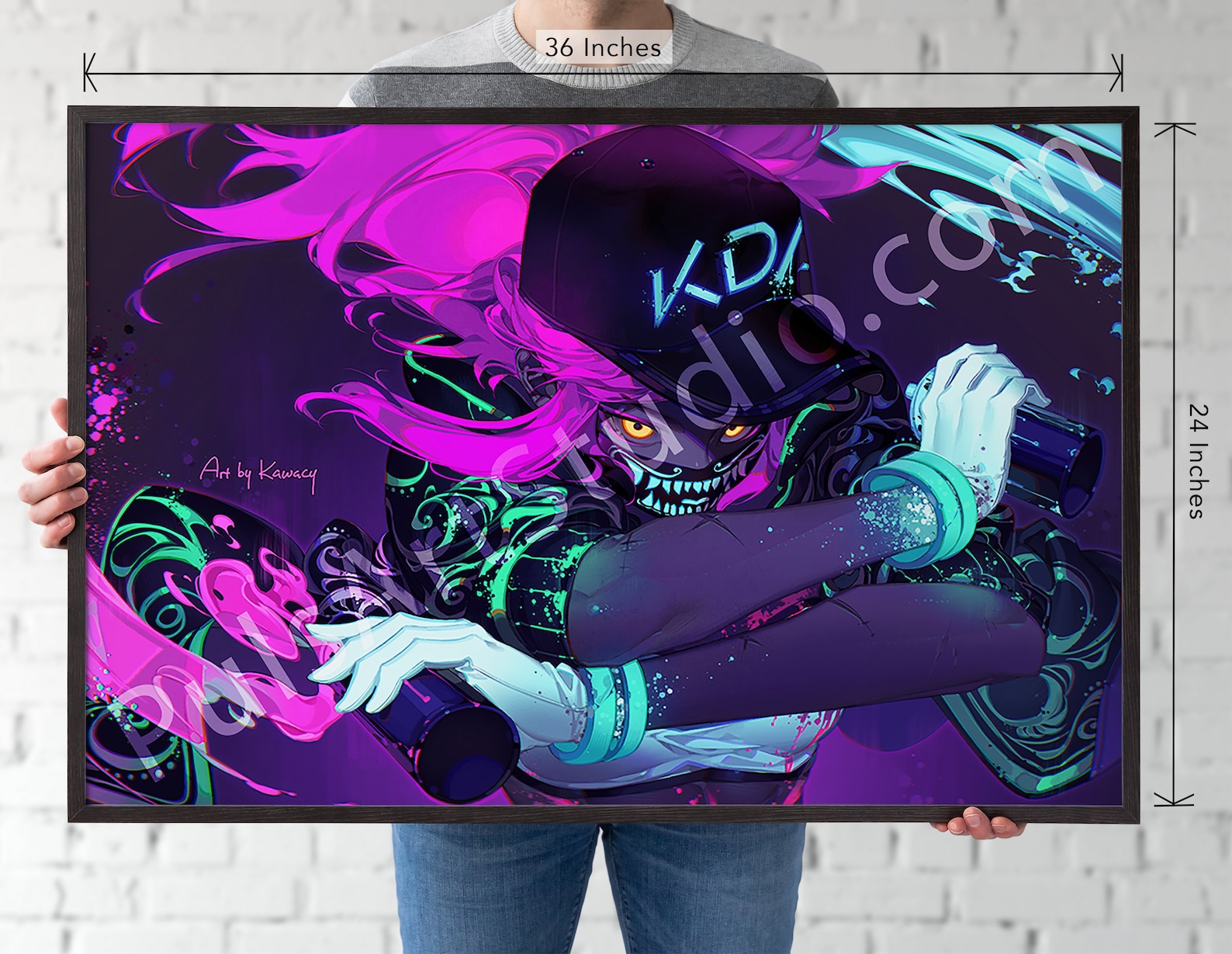 Lol/kda Akali Print 1 L Poster or XL Vinyl Canvas by - Etsy