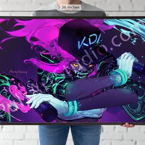 Lol/kda Akali Print #1 (L Poster or XL Vinyl Canvas), by Kawacy - Etsy