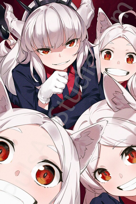 Helltaker Print L Poster or XL Vinyl Canvas - Etsy