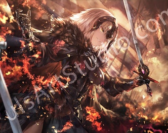 Fate/Jeanne D'Arc Print 1 L Poster or XL Vinyl Canvas | Etsy