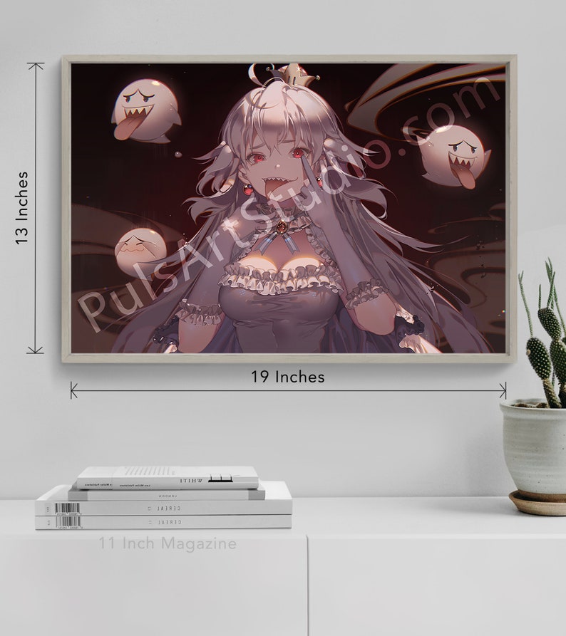 Super Mario/boo-ette Print (L Poster or XL Vinyl Canvas) - Etsy