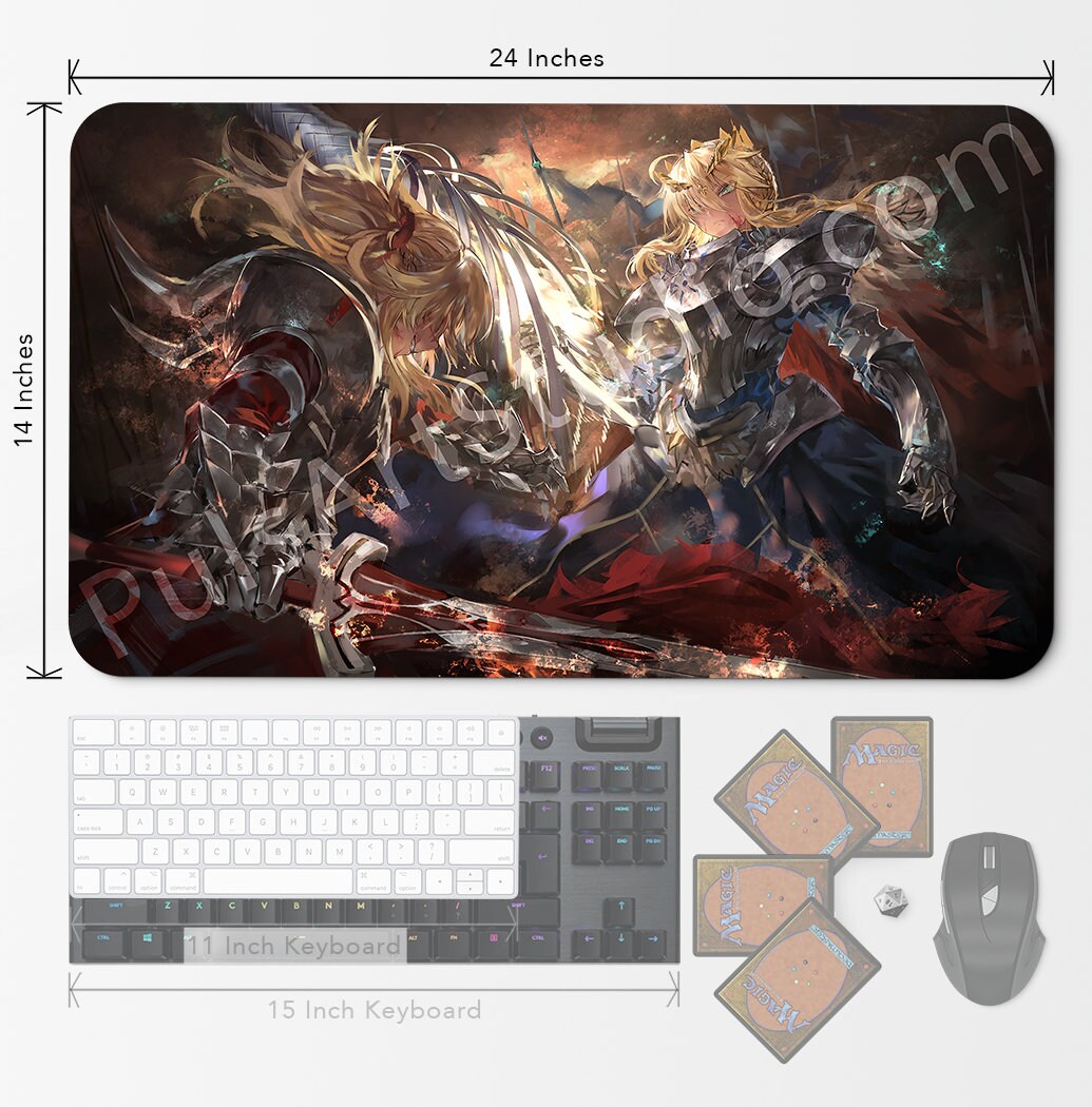 Fate/saber Vs Mordred Print #2 (L Poster or XL Vinyl Canvas) - Etsy
