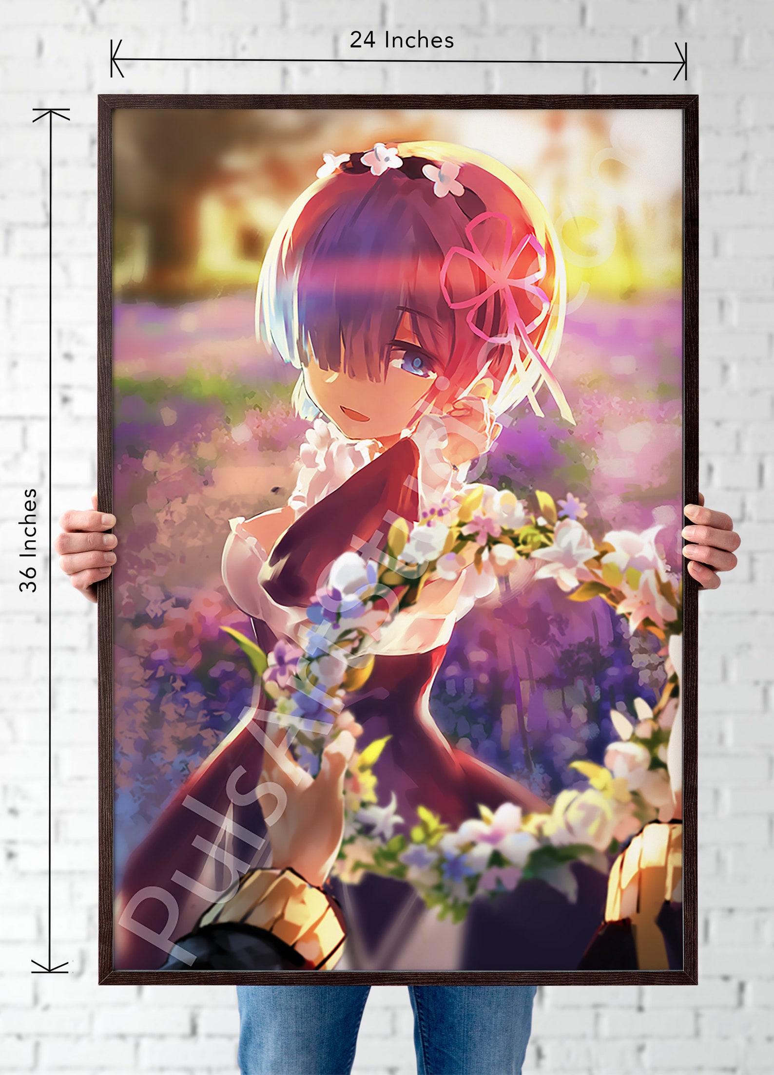 Re:zero/rem Print L Poster or XL Vinyl Canvas - Etsy