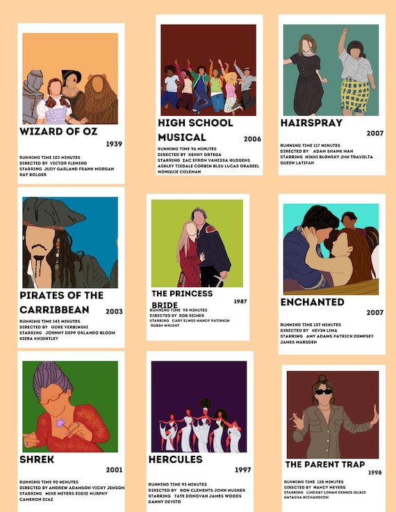 Mini Movie Posters - Etsy